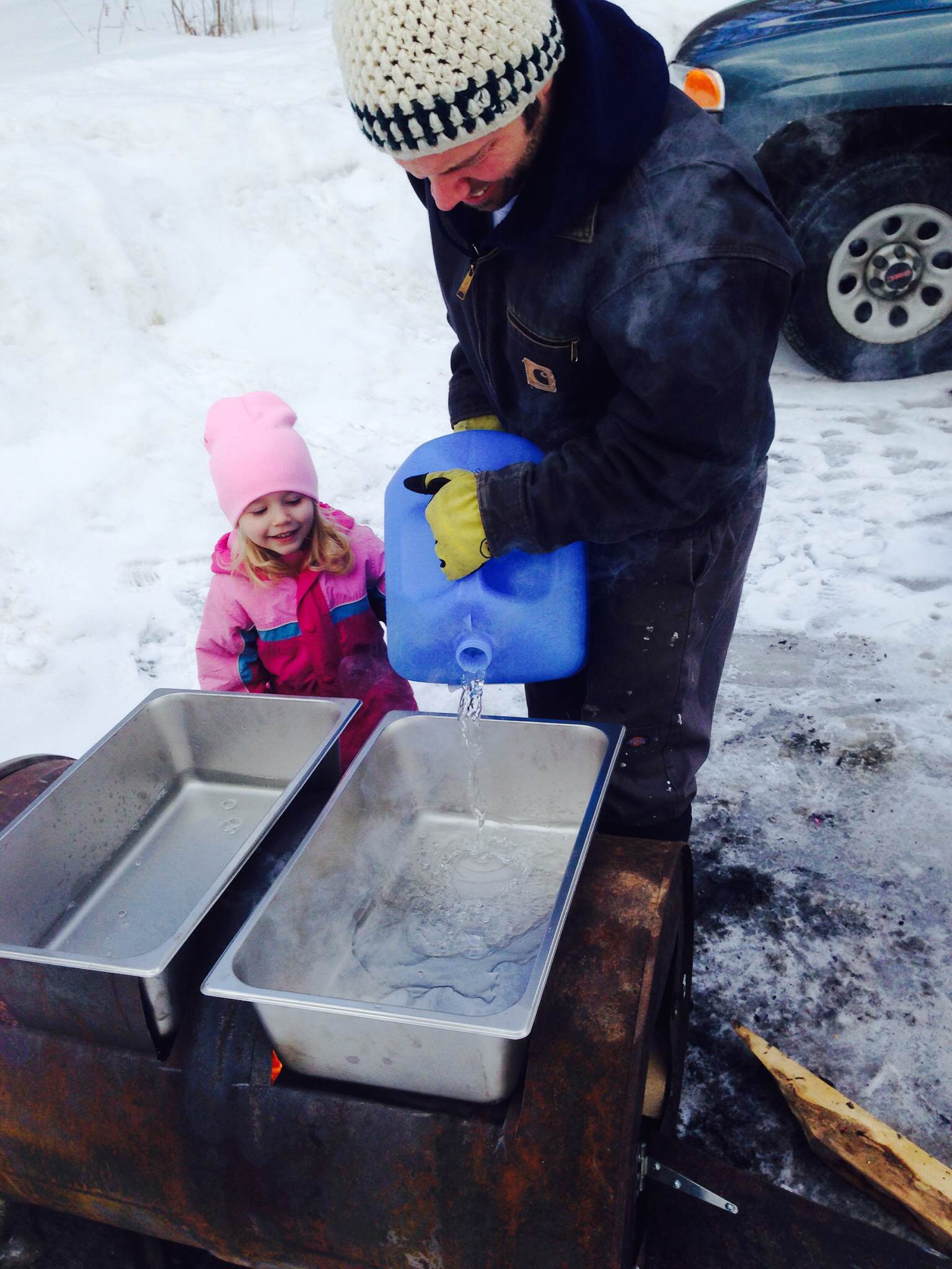 First Run Maple Syrup, Vermont-Style, in My Homemade Evaporator – To ...